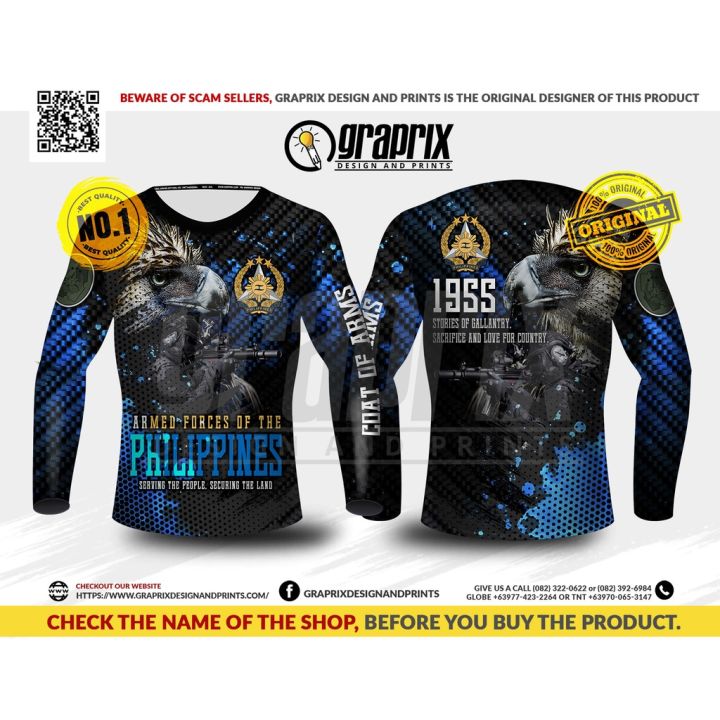 AFP Coat of Arms MENS Long Sleeves t-shirt Full Sublimation | Lazada PH
