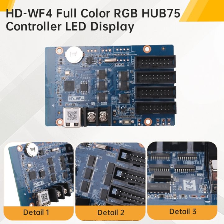 NEW- Full Color RGB HD-WF4 LED Display Screen Controller HUB75 Pixel ...