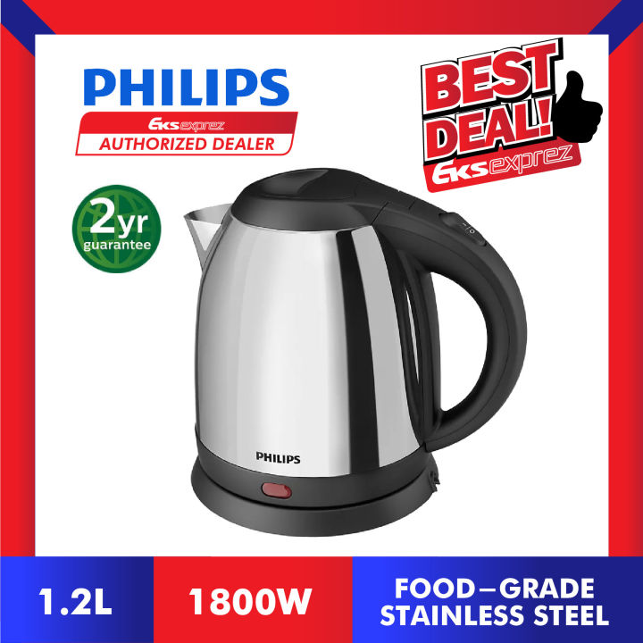 Philips Kettle HD9303 Daily Collection 1800W 1.2L Stainless Steel Jug ...