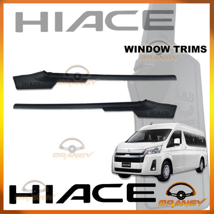 Toyota Hiace Commuter 2019 to 2026 OEM Window Trim Black / Chrome ...