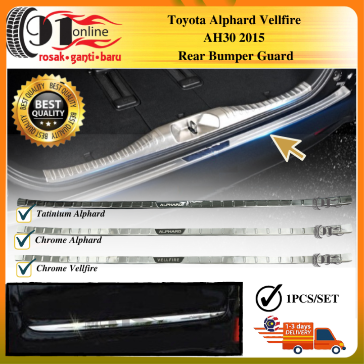 Toyota Alphard Vellfire AH30 2015 Rear Bumper Guard | Lazada