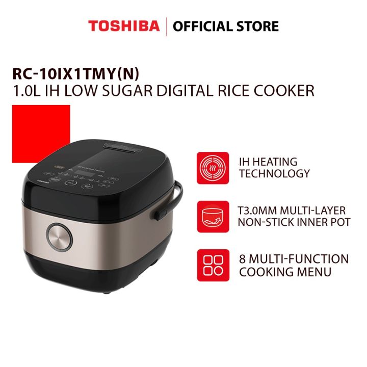 Toshiba 1.0L IH Low Sugar Rice Cooker RC-10IX1TMY(N) | Lazada