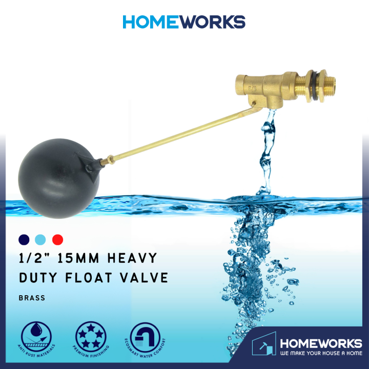 1/2" 15MM HEAVY DUTY BRASS FLOAT VALVE FLOW CONTROL | Lazada