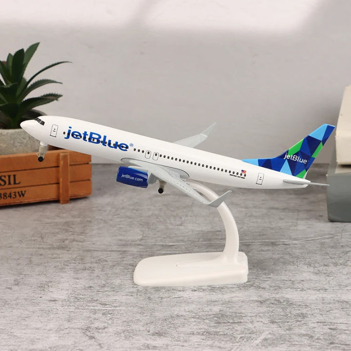SDS20cm Alloy Metal USA Air JET BLUE JetBlue Airlines Boeing 737 B737 ...