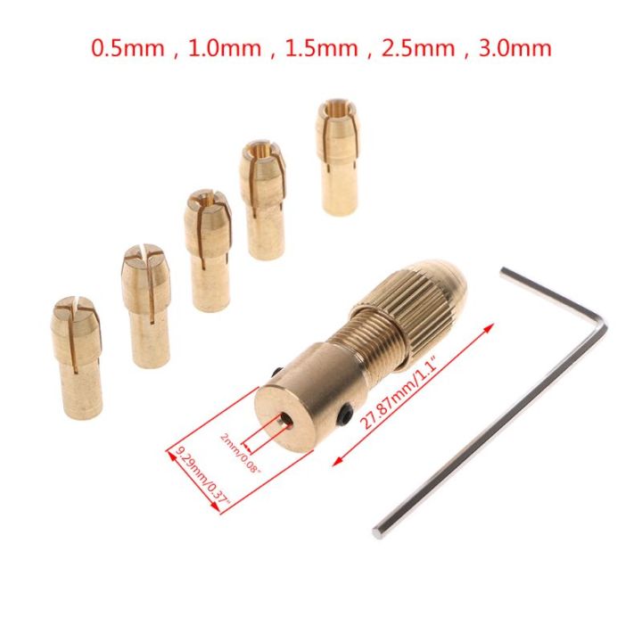 7ชิ้น/เซ็ต2/2.35/4.05/5.05มอเตอร์อิเล็กทริค Shaft Mini Chuck Clamp 0.5 ...