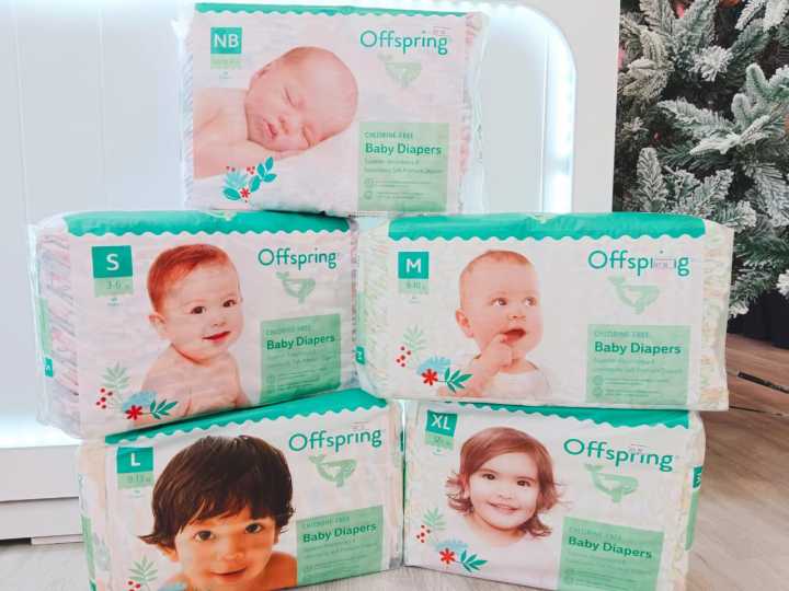 OFFSPRING Fashion Tape Chlorine Free Diapers - NB/S/M/L/XL | Lazada