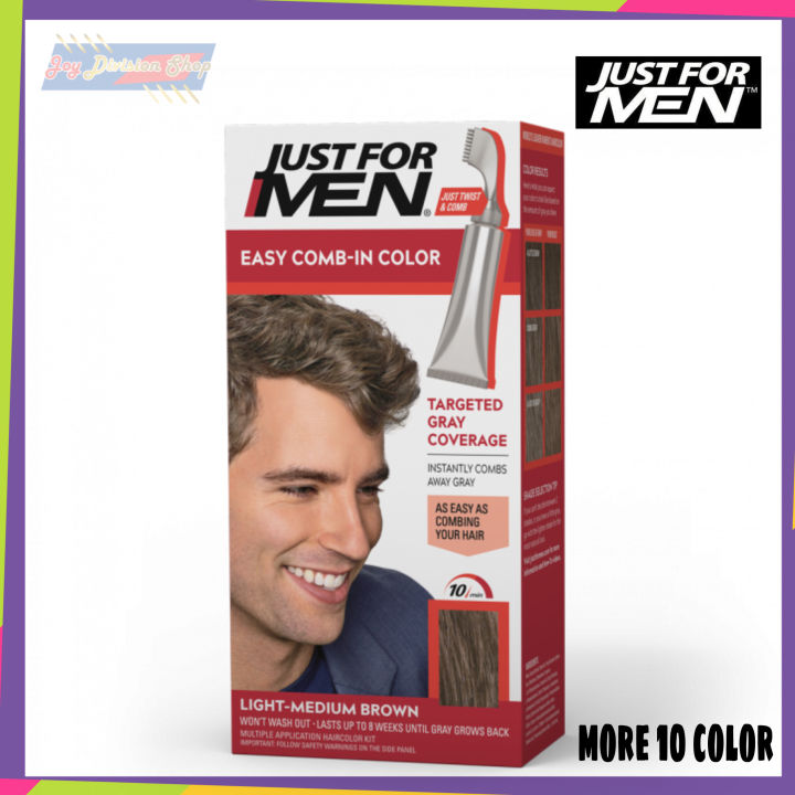 Just For Men Color Easy Comb-in Color Hair Coloring for Men ผลิตภัณฑ์ ...