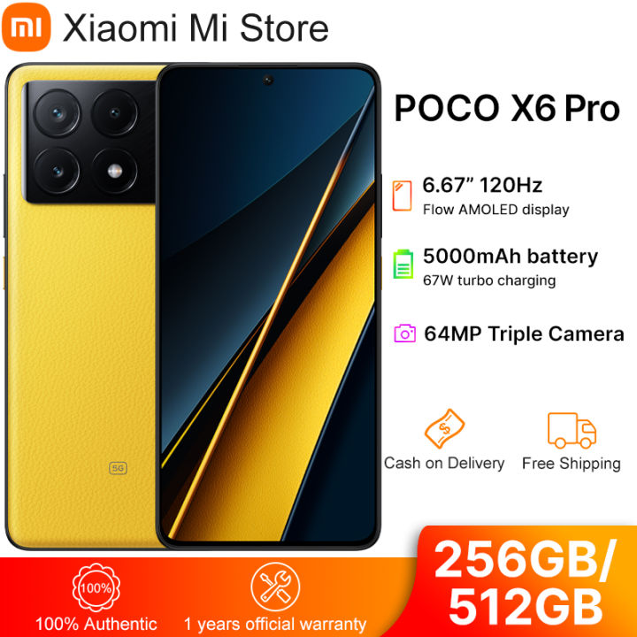POCO X6 Pro 5G Global Version Smartphone Dimensity 8300-Ultra 6.67" 1.5K Flow AMOLED DotDisplay ...