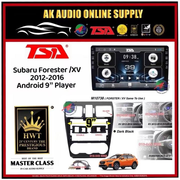 T5 DSP CarPlay TSA Subaru Forester / XV 2012 - 2016 - 2 In 1 Android 9 ...