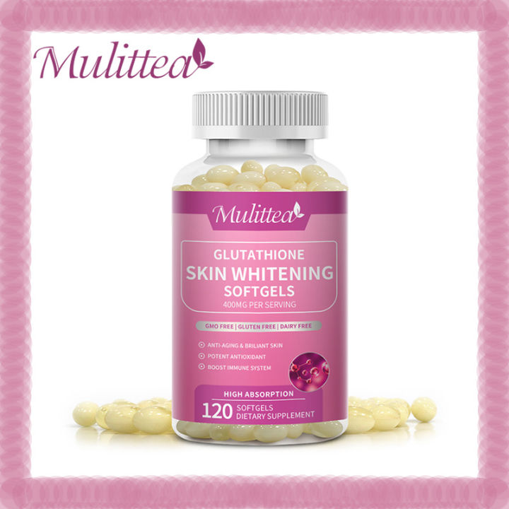 Mulittea Glutathione Whitening Capsule Effective Skin Lightening ...