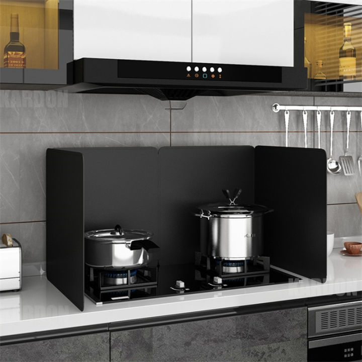 Anti Splatter Shield Guard Foil Oil Baffle Heat Insulation For Kitchen ...