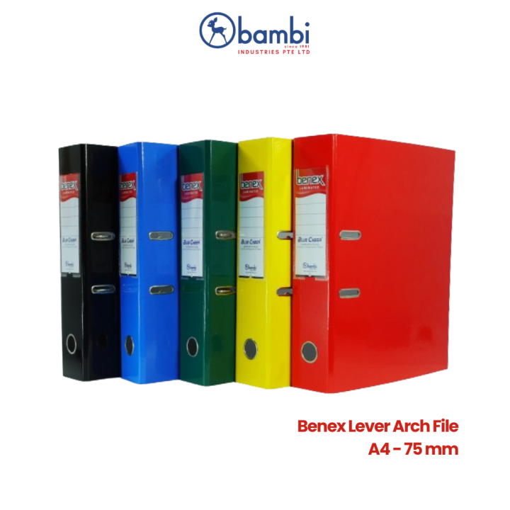 Benex Lever Arch File A4 75 mm - 933 | Lazada Singapore
