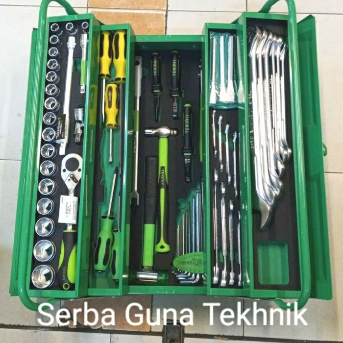 Kunci Bok Set 66 Pcs Tekiro Tools Box Set Mekanik Tool Box Perkakas | Lazada Indonesia