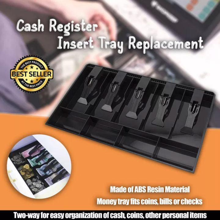 Cash Coin Register Insert Tray Replacement Cashier Drawer Storage Cash ...