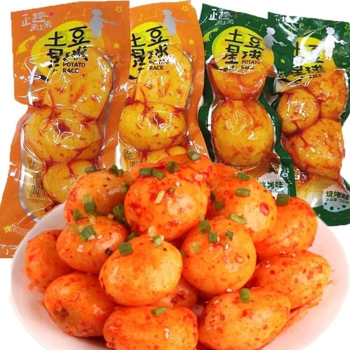 土豆星球土豆小吃: 高品即食马铃薯: Premium Ready To Eat Potato: 散装小包: 香辣: 烧烤: 零食小吃: 中国 ...
