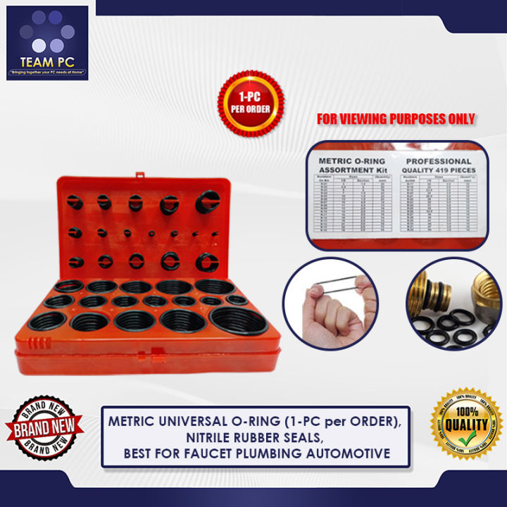 METRIC UNIVERSAL O-RING (1-PC per ORDER), NITRILE RUBBER SEALS, BEST FOR FAUCET PLUMBING ...