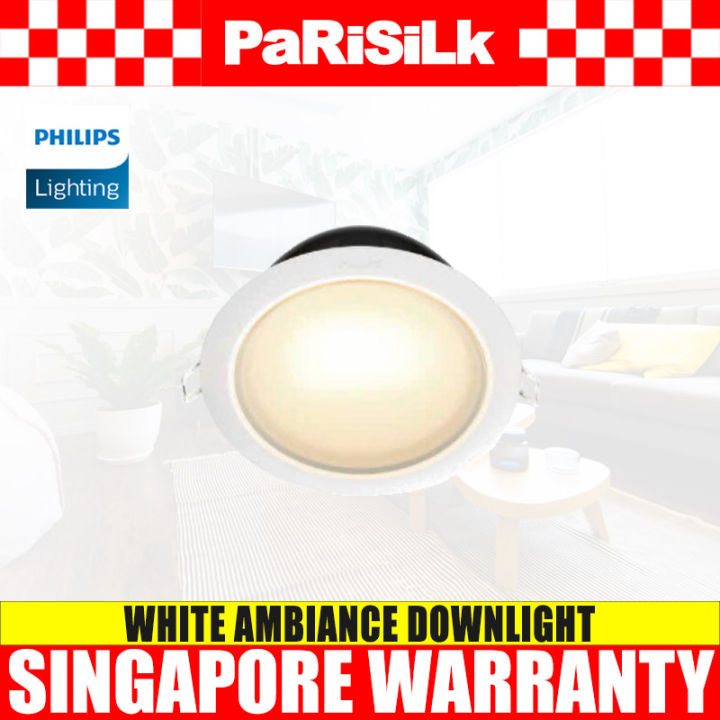 Philips Garnea Hue White Ambience Downlight (150 RD) | Lazada Singapore