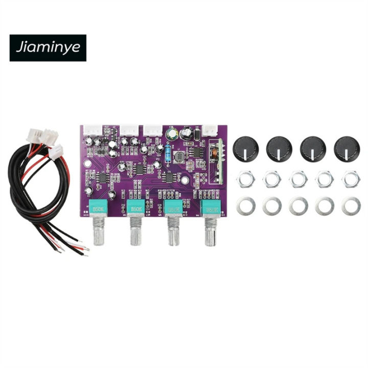 DC 9-29V Audio Mixer Preamp Board Gain Front-End Tuning Amplification ...