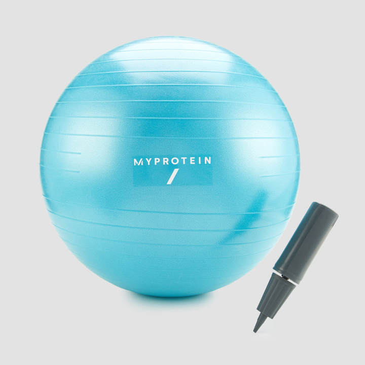 [Ready stock] MyProtein Exercise Ball and Pump - Blue (Exercise ball ...