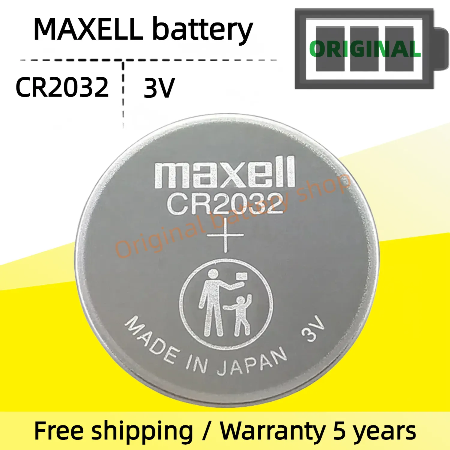 CR2032 TV Remote Control Battery 3V Electronic Scale Computer ...