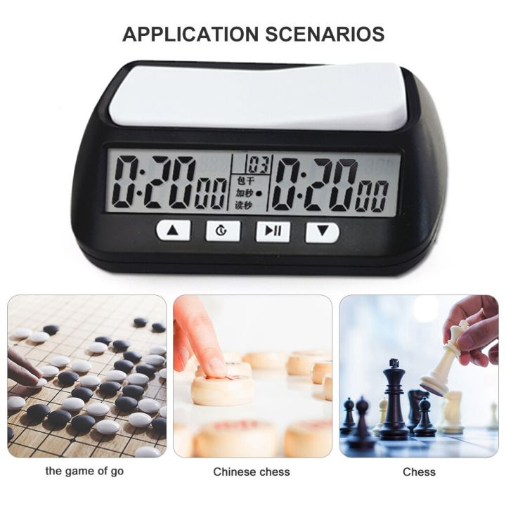 Professional Chess Clock Digital Watch Count Up Down Timer Board Game Stopwatch Digital Count ...