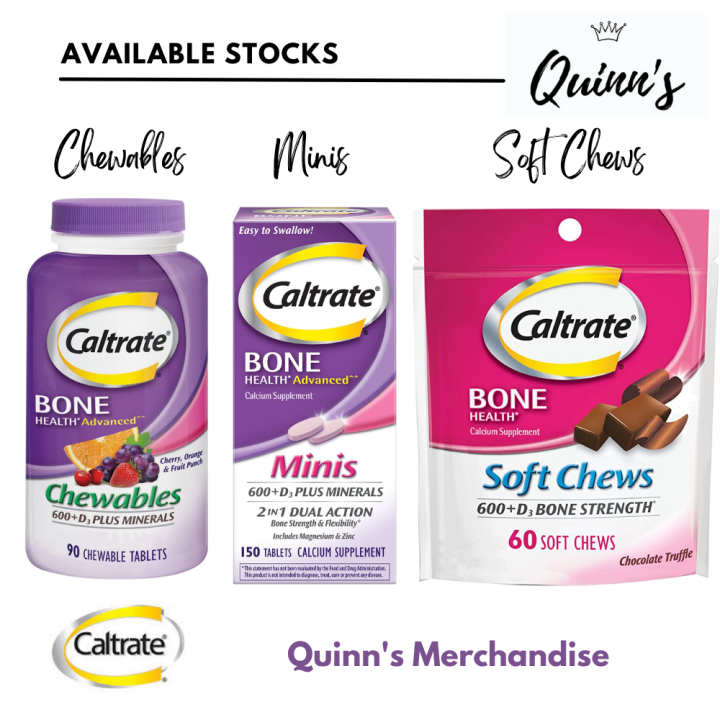Caltrate Calcium Chewables, Minis, Soft Chews, Gummies | Lazada PH