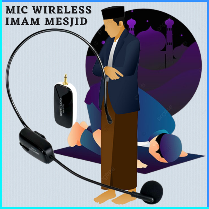 COD TaffSTUDIO Wireless UHF Call Center Mic with / mic mik mikrofon suara jernih youtuber suara ...