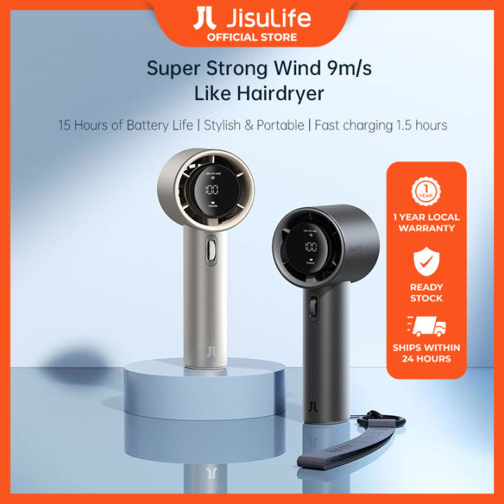 JISULIFE Mini Fan Pro 1S Handheld Fan With Lanyard 5000mAh 100 Level ...