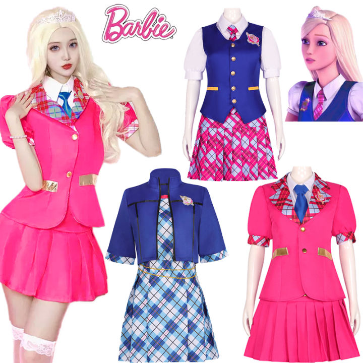 Movie Barbie:Princess Charm School Cosplay Dress Delancey Devin JK ...