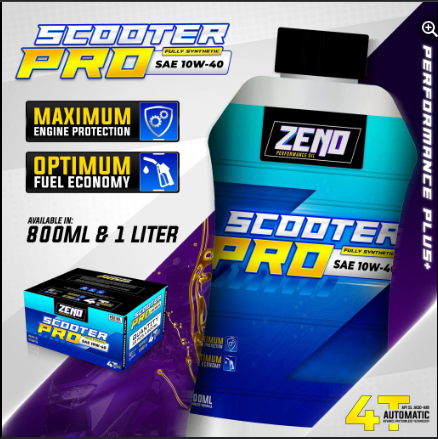 ZENO SCOOTER PRO SAE 10w40 Fully Synthetic Oil | High Quality/ZENO OIL ...