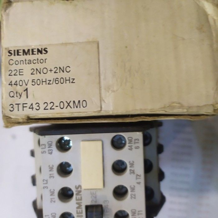contactor 3TF43-22-OX-2no+2nc 220volt Siemens A3 TERJAMIN | Lazada ...
