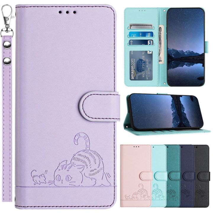 เคสมือถือลายแมวการ์ตูนสำหรับ TCL 50 40 30 SE 505 501 403 405 406 408 ...
