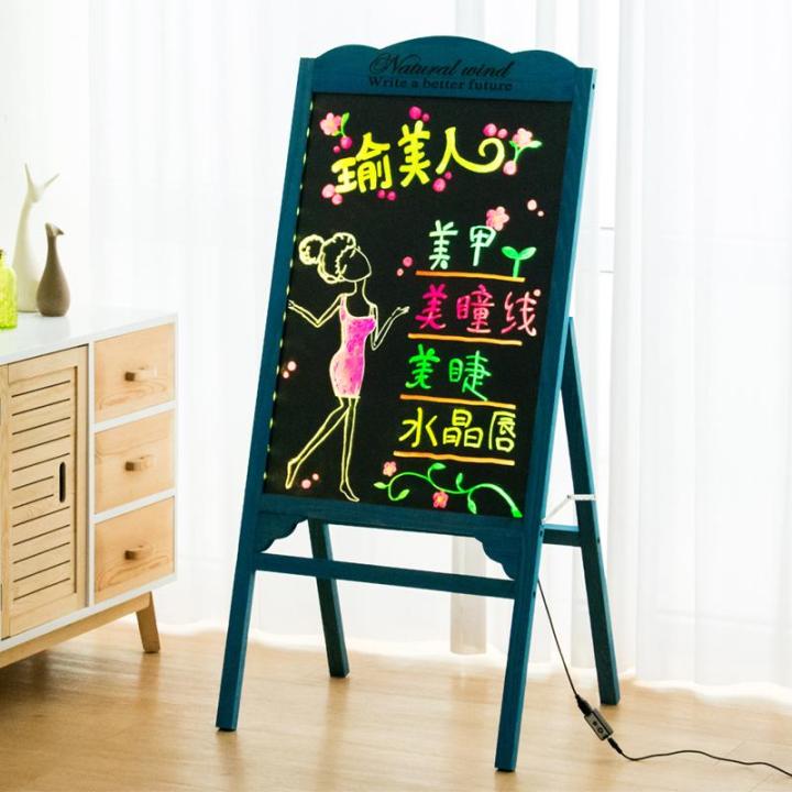 LED electronic light small blackboard Fluorescent board Advertising ...