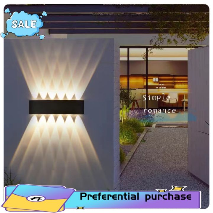 Wall light led super bright waterproof double head outdoor creative ...