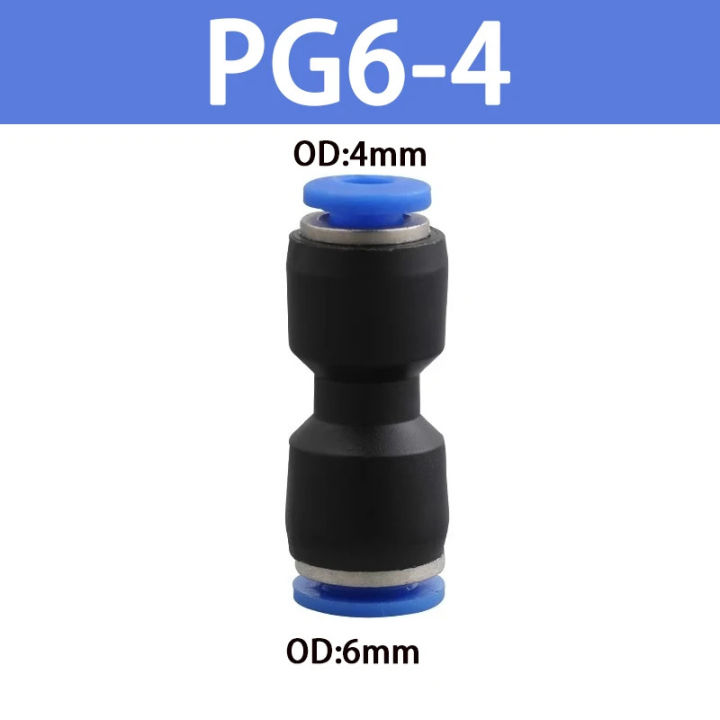 30PCS 50PCS Touch type PG Series Pneumatic Push-in PG6-4 PG6-10 Pneumatic Hose for Pneumatic ...