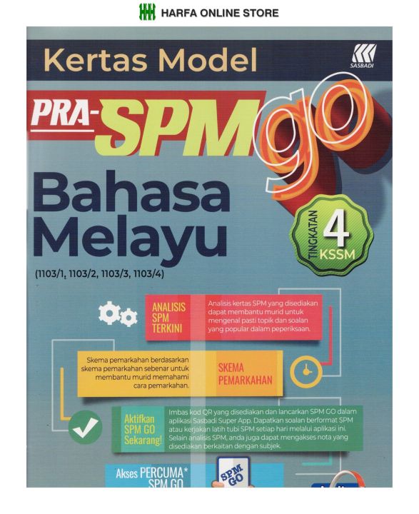 BUKU LATIHAN : KERTAS MODEL PRA-SPM GO BAHASA MELAYU TINGKATAN 4 KSSM | Lazada