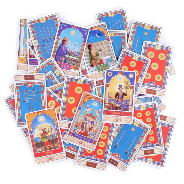 masonic tarot card Family Party English Version Tarot Deck Table Board ...