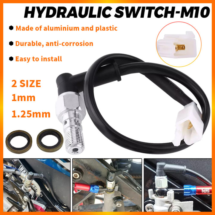 E&M Hydraulic Switch Brake Tail Light Switch M10x1.25mm M10*1mm ...