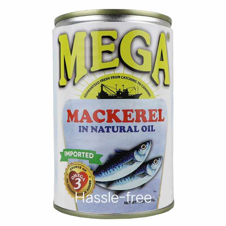 MEGA MACKEREL IN NATURAL OIL (425g) MADE IN CHINA | Lazada PH