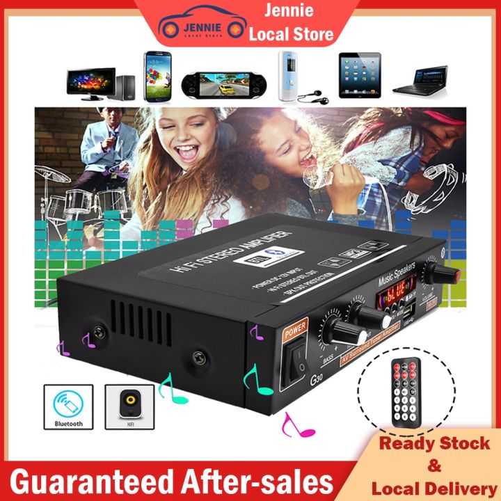 【Fast delivery】bluetooth 800W HIFI power amplifer with remote control ...