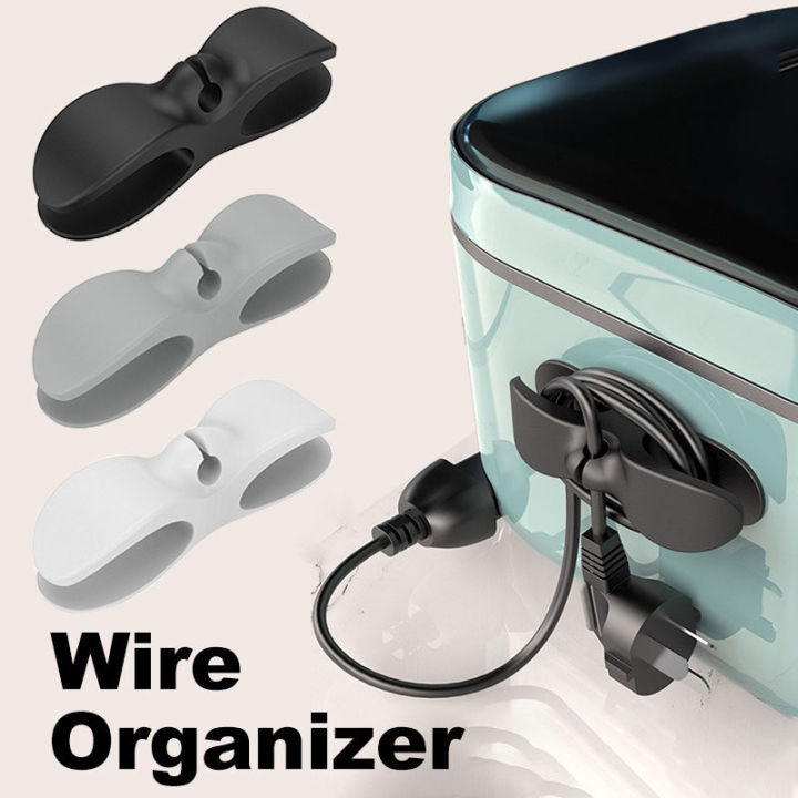 Silicone Wire Organizer Clips Cable Charger Management Multifunctional ...