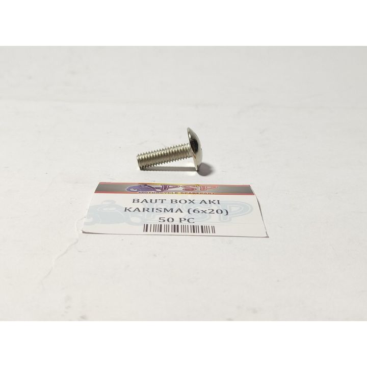 Baut Box Aki KARISMA 6 x 20 - Baud Kempol / Payung polos (Drat 6mm ...