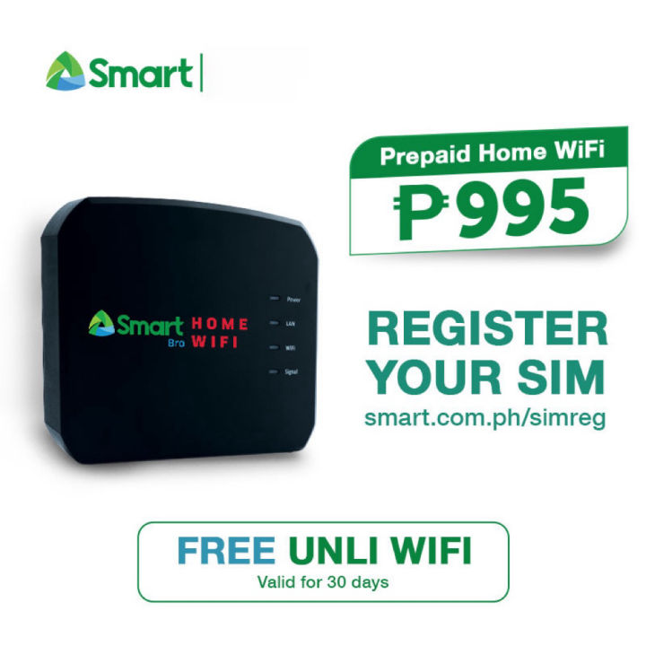 SMART Bro Prepaid Home Wifi LTE (Boosteven-R051) with FREE 30Days | Lazada PH