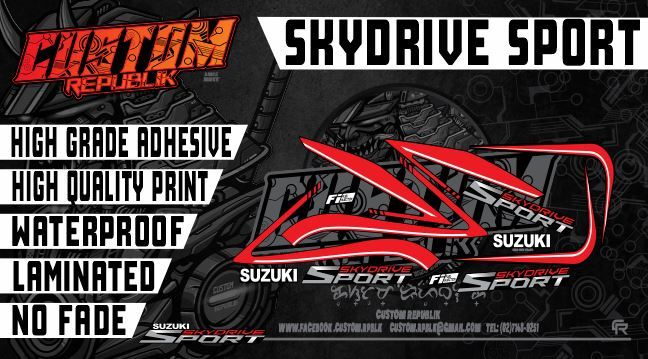 Suzuki Skydrive Sport Stock Decals Set | Lazada PH