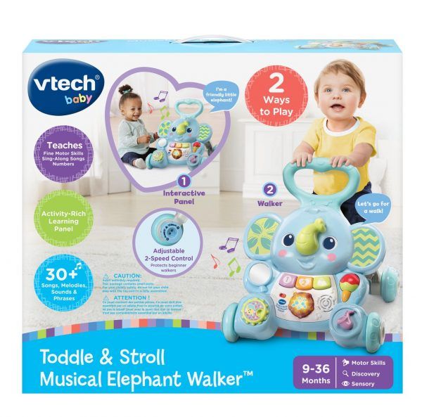 Vtech Musical Elephant Walker รถเข็นช่วยเด็กหัดเดิน | Lazada.co.th