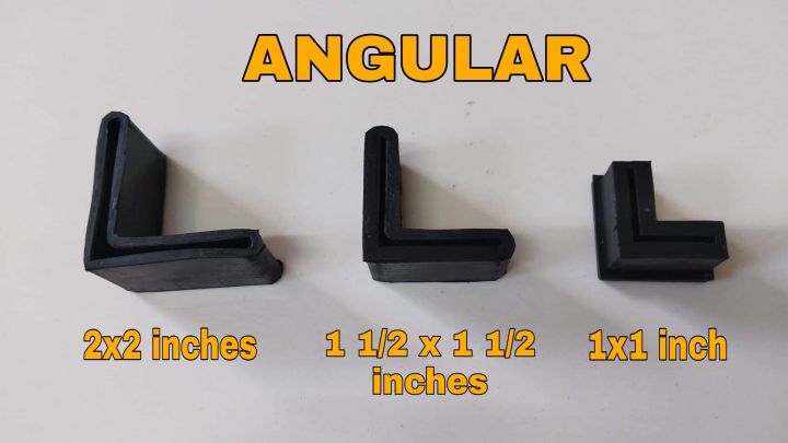 ANGULAR RUBBER FOOTINGS for Angle Bars (Sold Per Piece) | Lazada PH