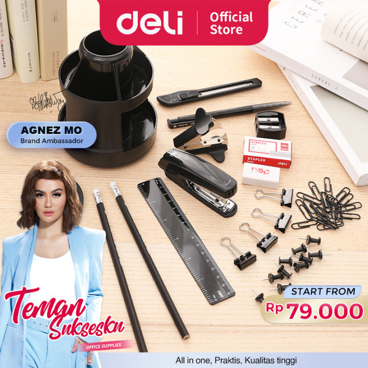 Deli Set Alat Tulis Kantor ATK / Stationary Set Paket Hemat Super ...