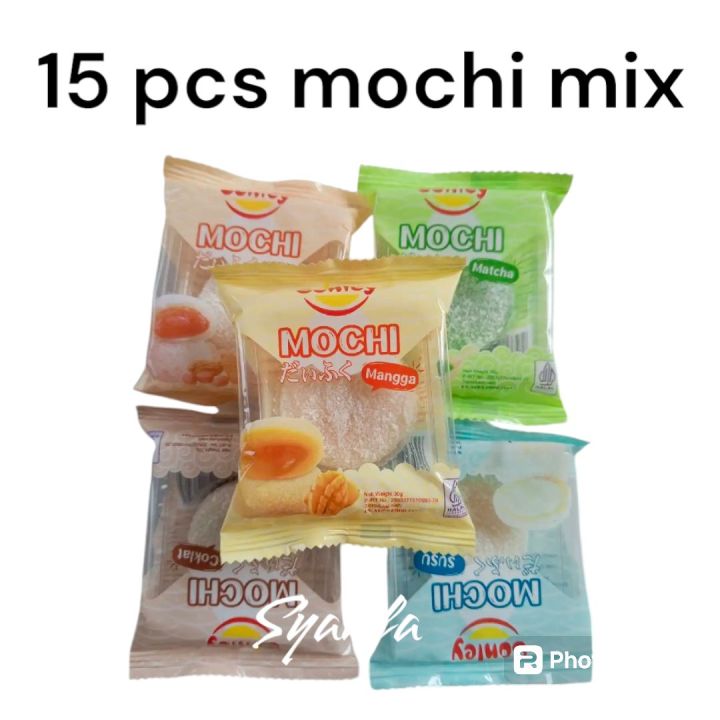 Mochi Taburan Kelapa / Kue Mochi Varian Rasa KUE Mochi CONLEY ISI 15 ...