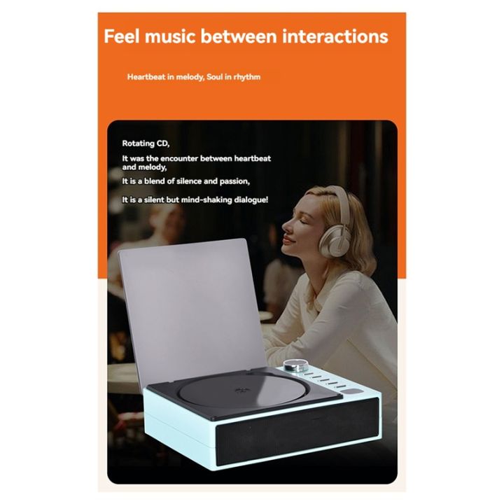 TECHCHIP-Portable CD Player Bluetooth Digital Optical Output Audiophile ...