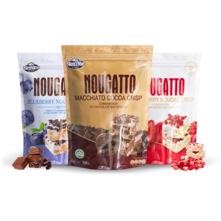 [150 กรัม] นูกัตโตะ NOUGATTO Nezline มัคคิอาโต้ มีหลากรสให้เลือก ตราเนส ...